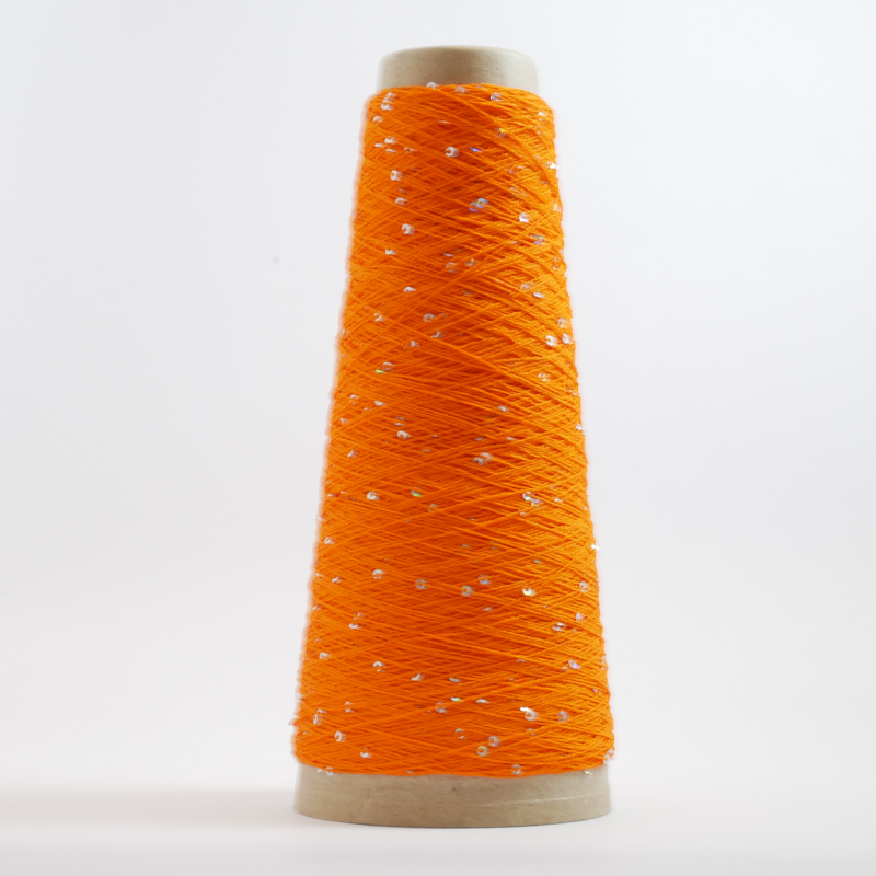 Sparkly Sequin Yarn On Cones For Machine Knitting Knit Works London